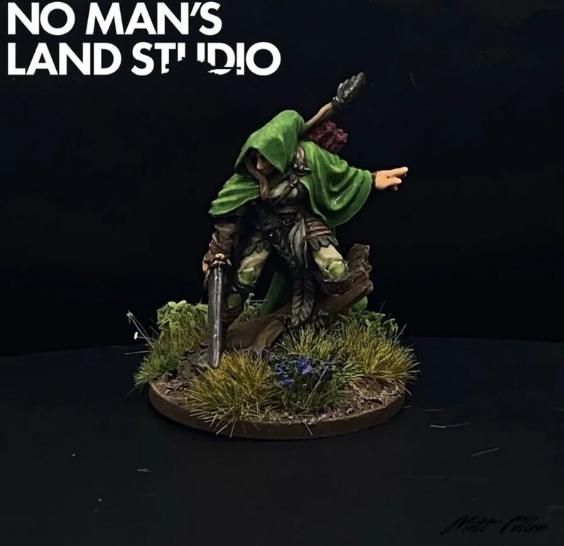 Pro Painted Fantasy D&D Elf Niena Miniature - 28mm COMMISSION - Painted ...