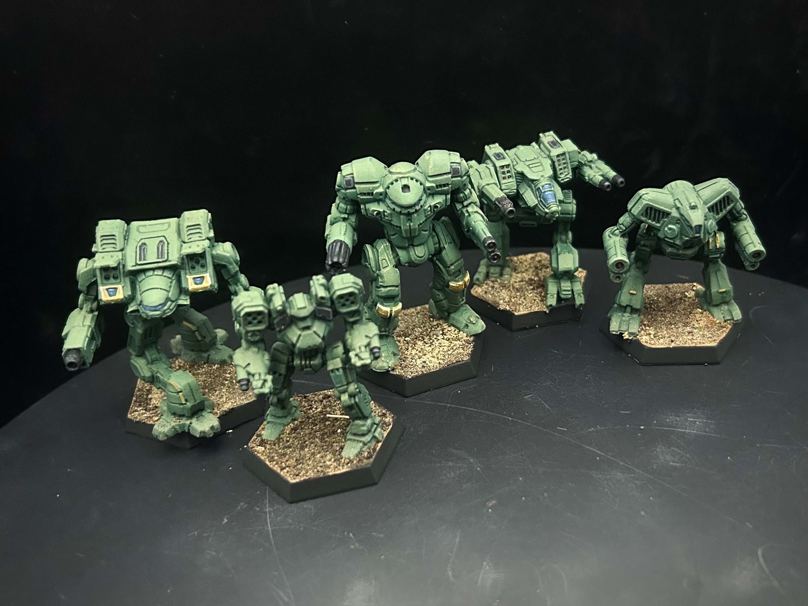 Pro Painted Battletech Miniatures Clan Support Star 5 Mechs - Etsy
