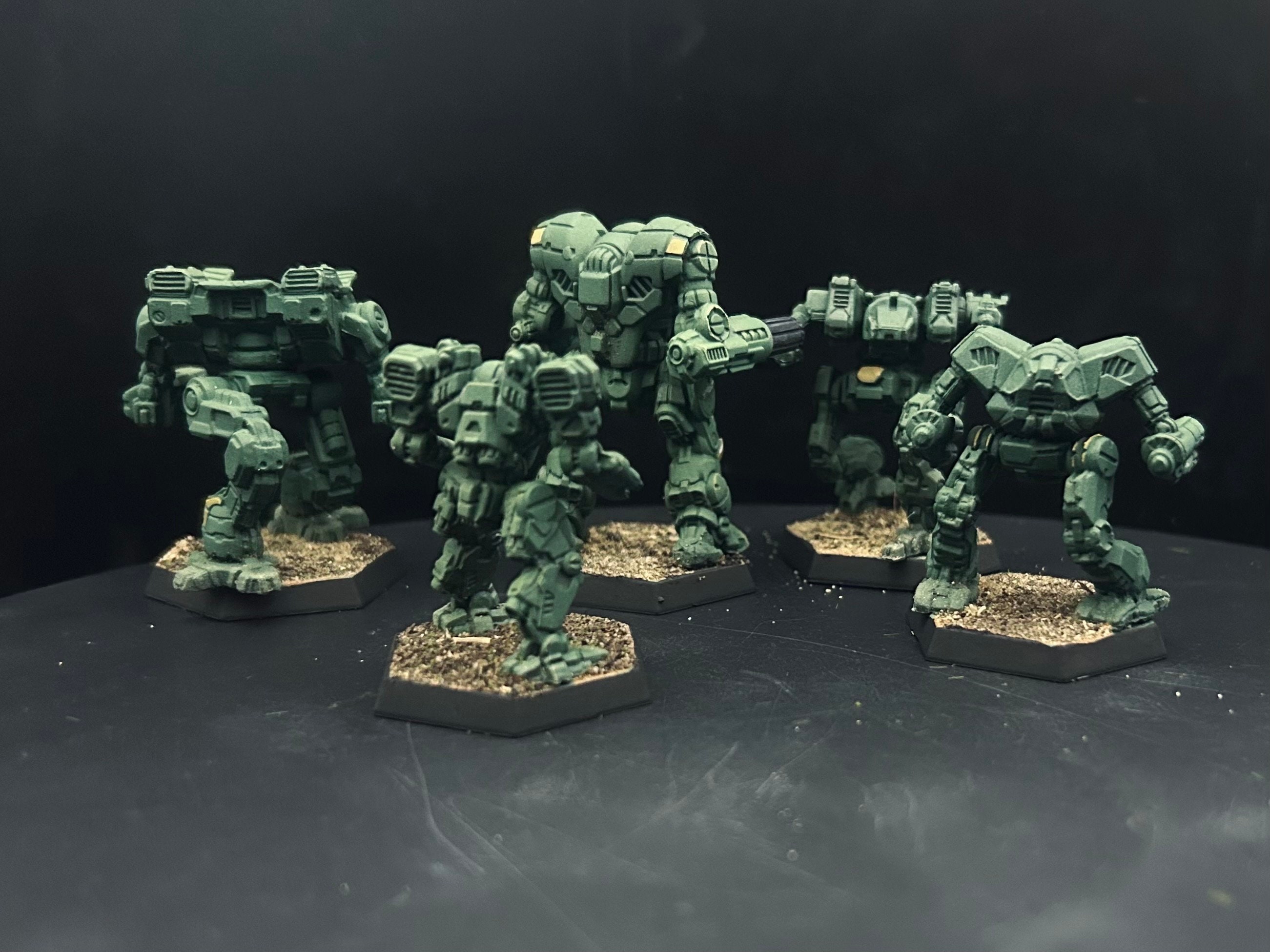 Pro Painted Battletech Miniatures Clan Support Star 5 Mechs - Etsy