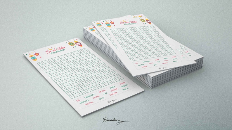 Eid-ul-adha Word Search | Uppercase and Lowercase | Kids Edition ...