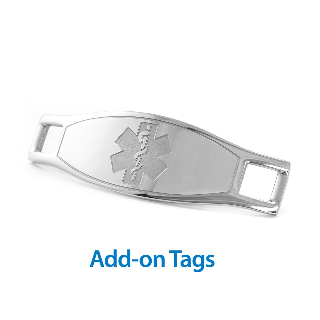 Medicengraved™ 316L Stainless Steel Replacement / Add-on Medical ID Tag ...