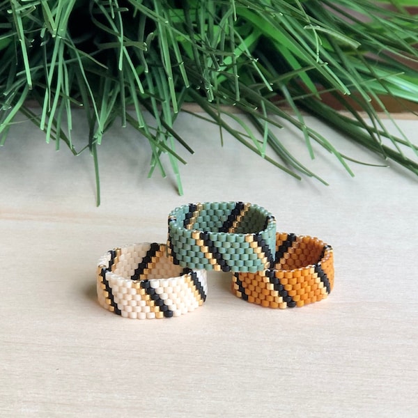 Peyote Rings - Etsy