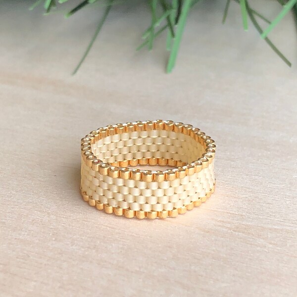 Seed Bead Ring - Etsy
