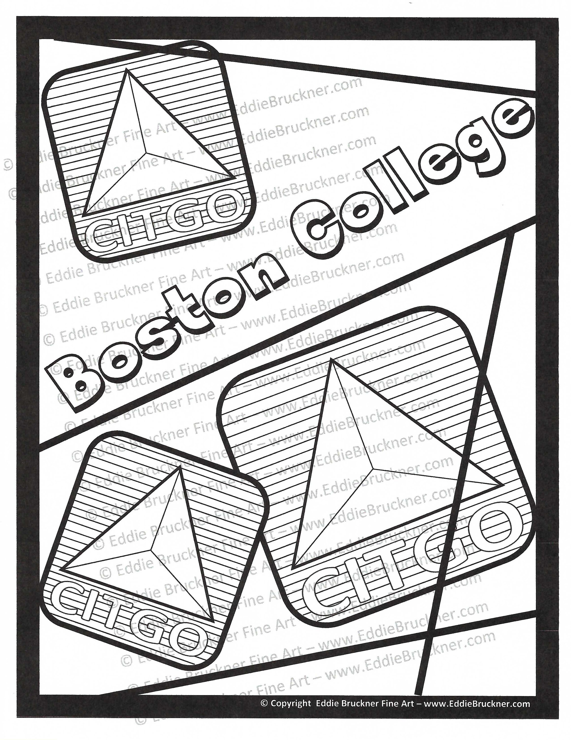 Boston Coloring Book: Pop-art Designs for Adults & Kids (digital ...
