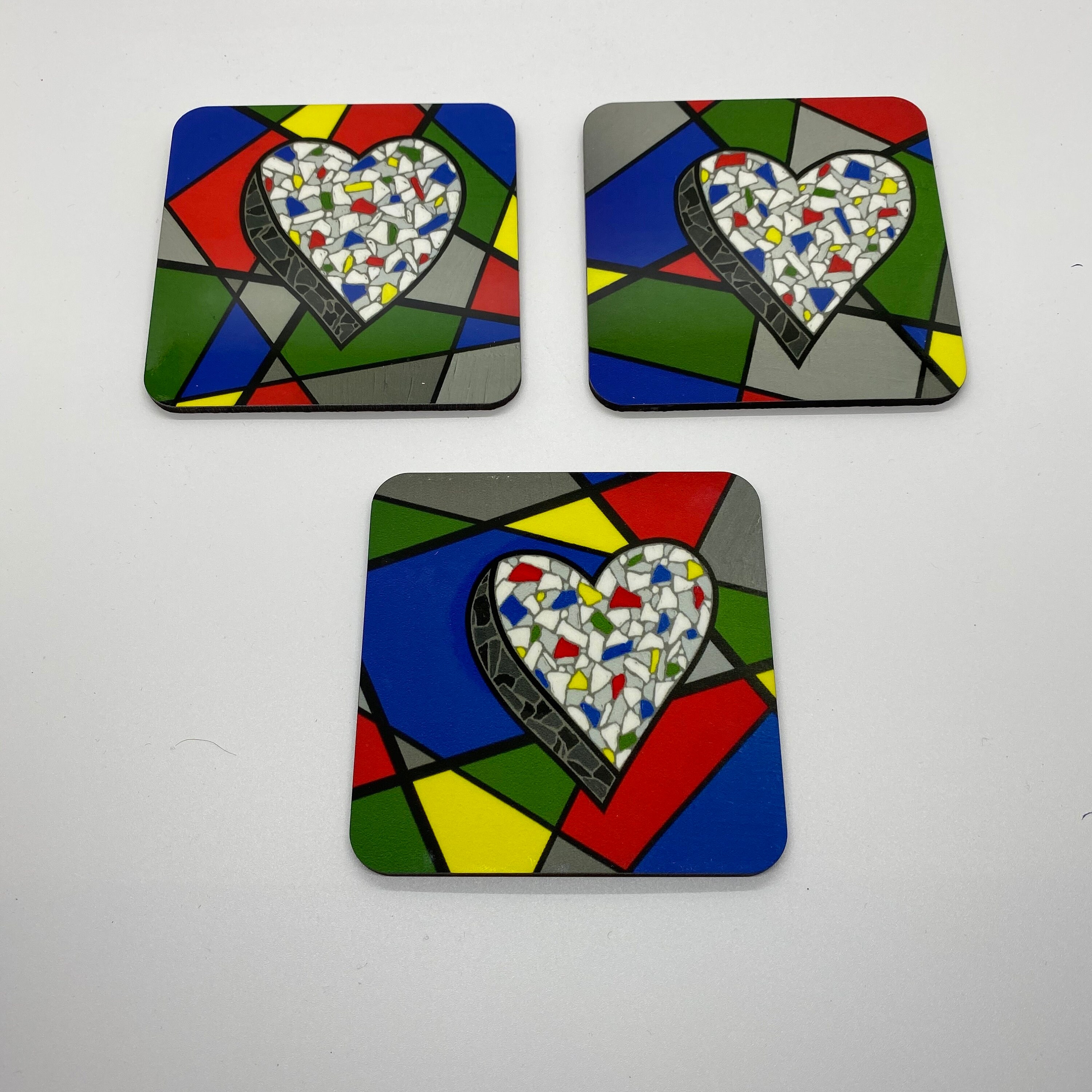 Martini Coasters Set of 4 Pop Art Drink Coasters: Add Color to Your ...