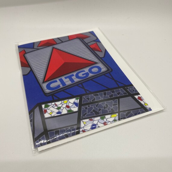 Pop Art Boston Citgo Sign Greeting Card Great for a - Etsy