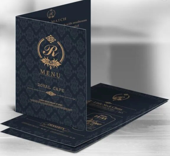 Custom Menus (sold as 25 Menus per Box) - Etsy