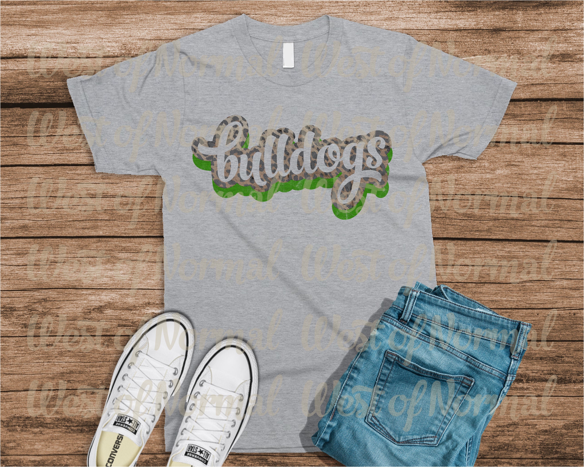 Retro Bulldogs Kelly Green PNG for Sublimation - Etsy