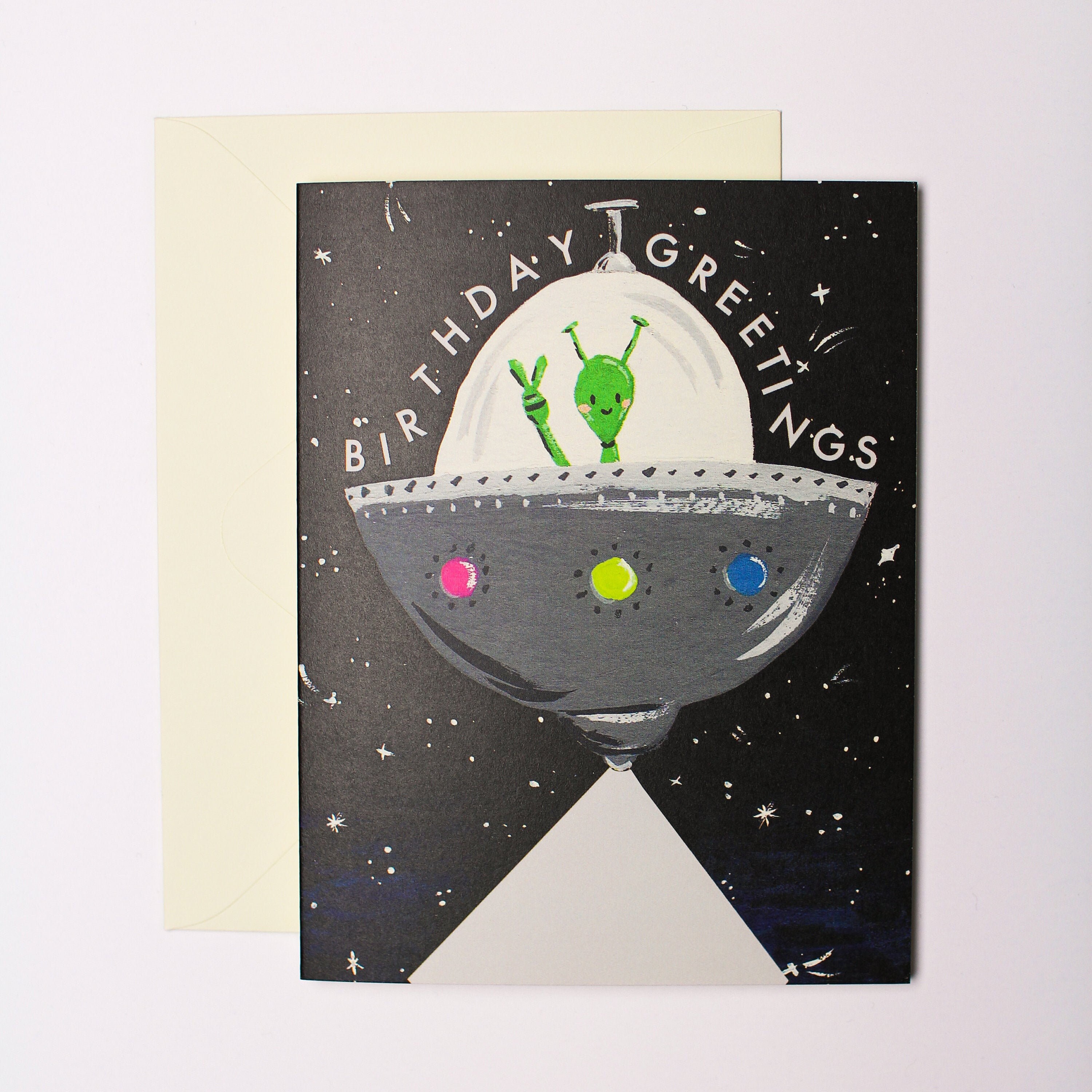 UFO Card, Outer Space Birthday Card, Galaxy Birthday Card, Birthday ...