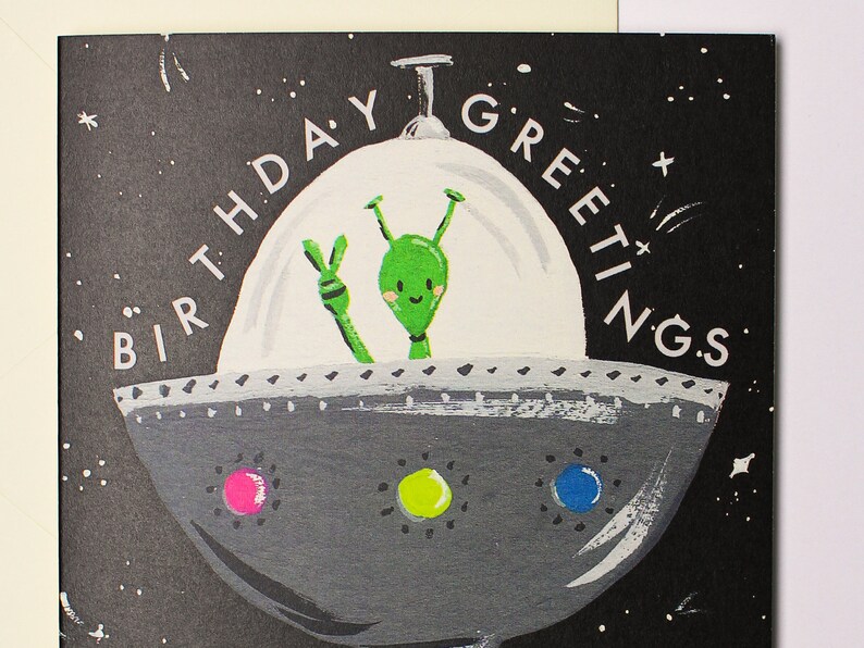 Alien Birthday Card, Alien Gifts for Men, Birthday Card for Brother ...