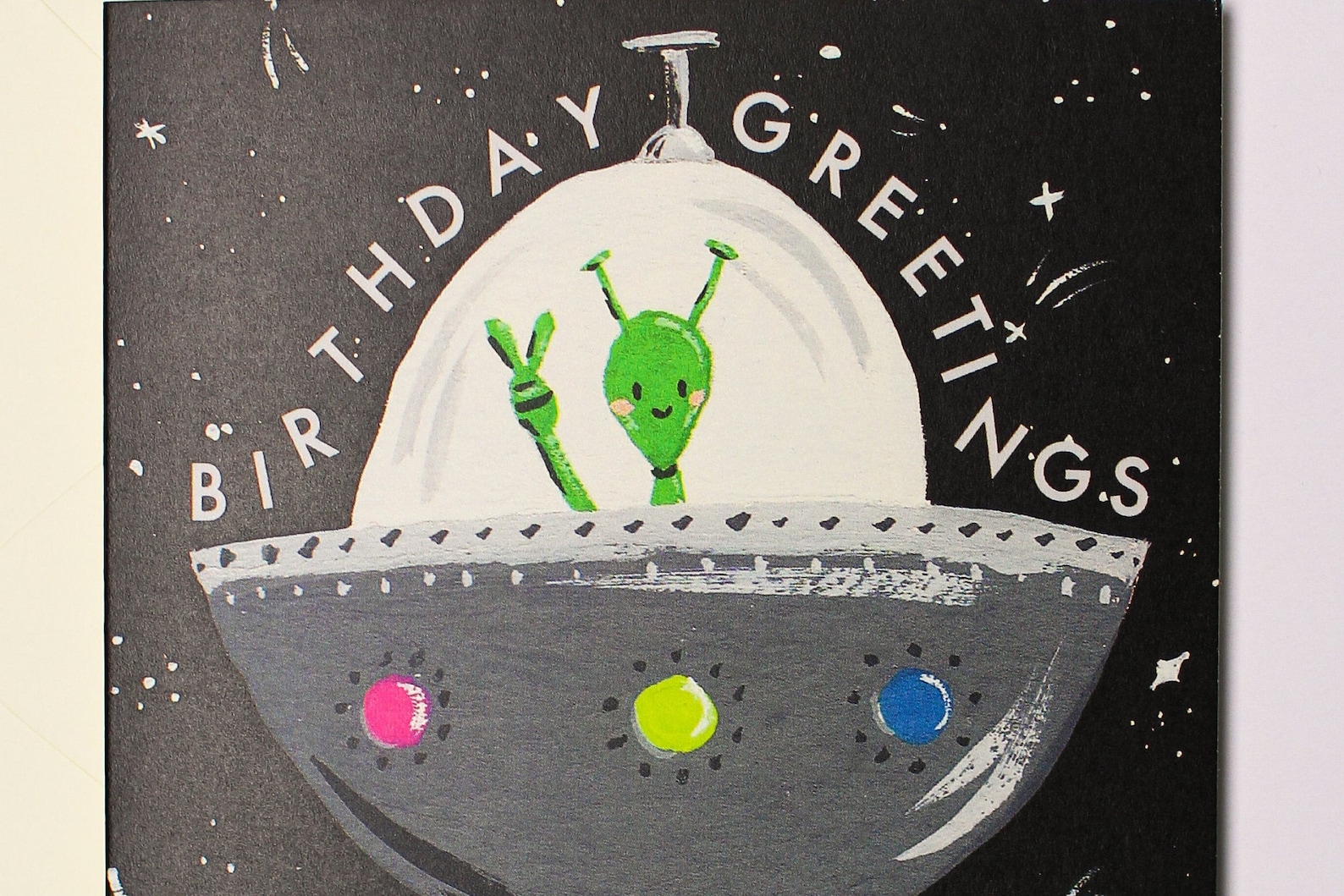 UFO Card, Outer Space Birthday Card, Galaxy Birthday Card, Birthday ...