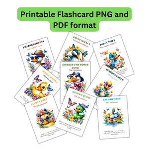 9 Ducks Baby Clipart, Nursery Decor Fun, Educational Prints for Kids ...