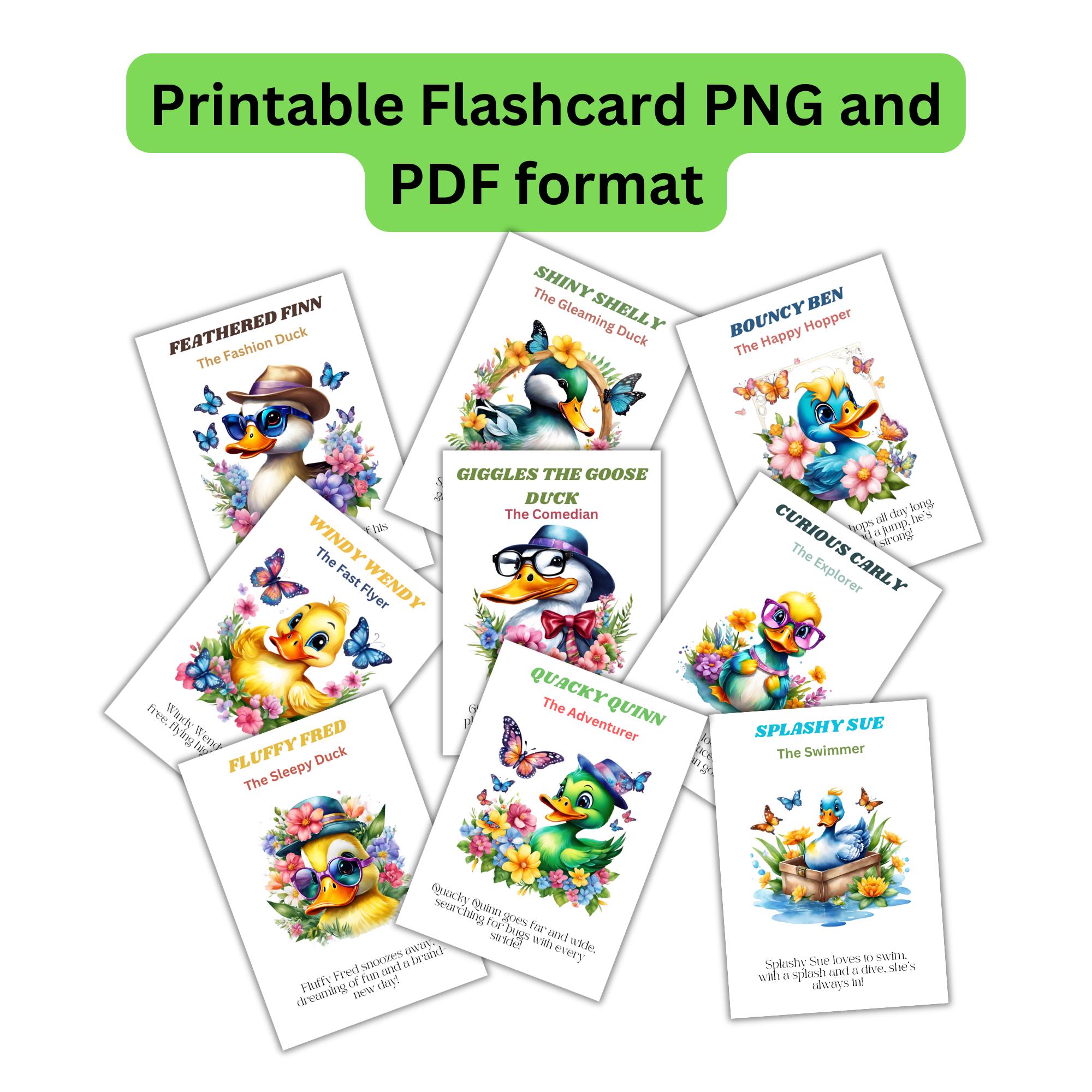 9 Ducks Baby Clipart, Nursery Decor Fun, Educational Prints for Kids ...