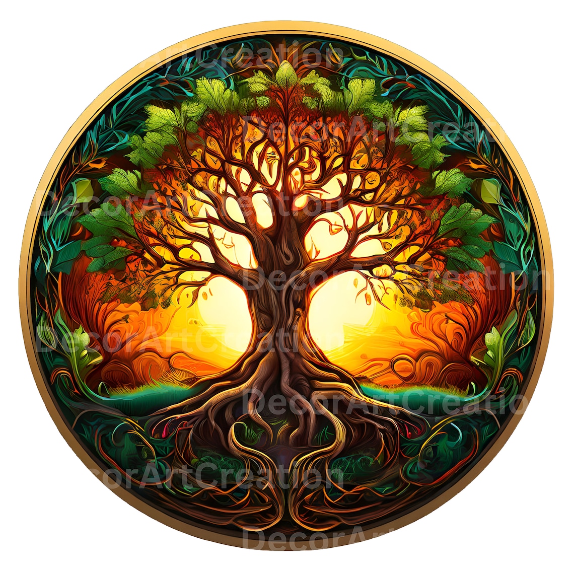 Tree of Life Fantasy Picture Digital Art Print 10 Variants 7000x7000px ...