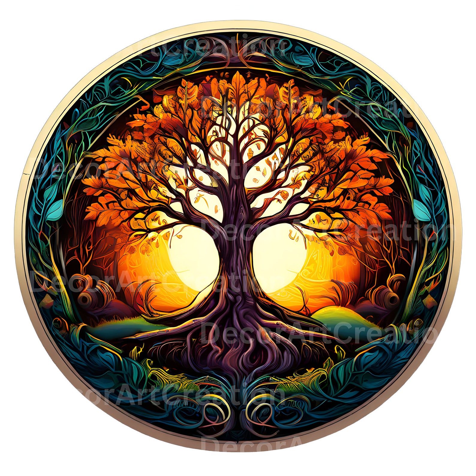 Tree of Life Fantasy Picture - Digital Art Print (10 Variants ...