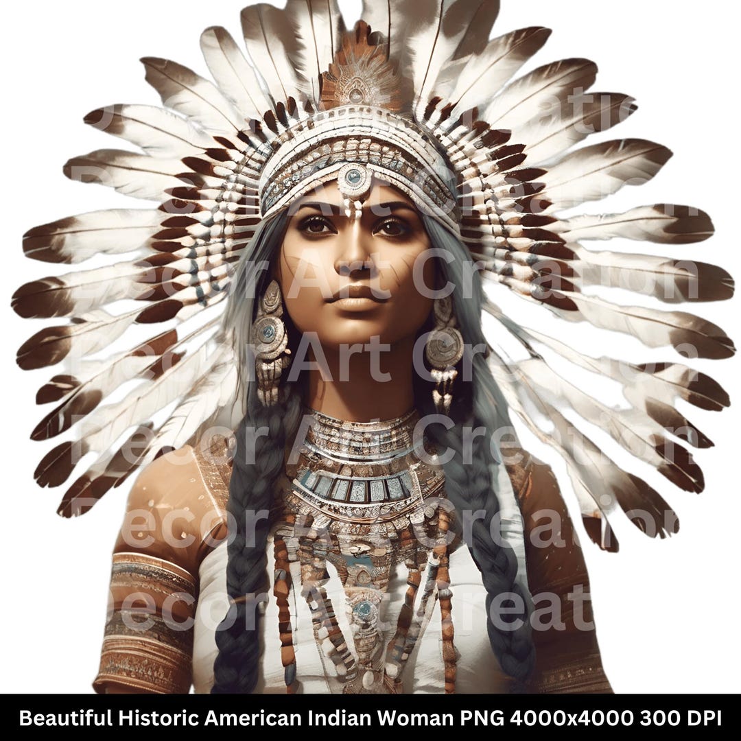 Beautiful American Indian Woman Art Historic American Indian Woman ...