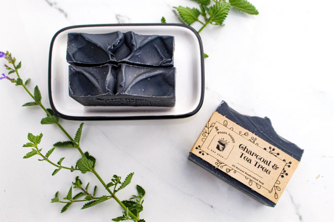 Charcoal & Tea Tree Activated Charcoal Tea Tree Cold Process Soap Shea ...