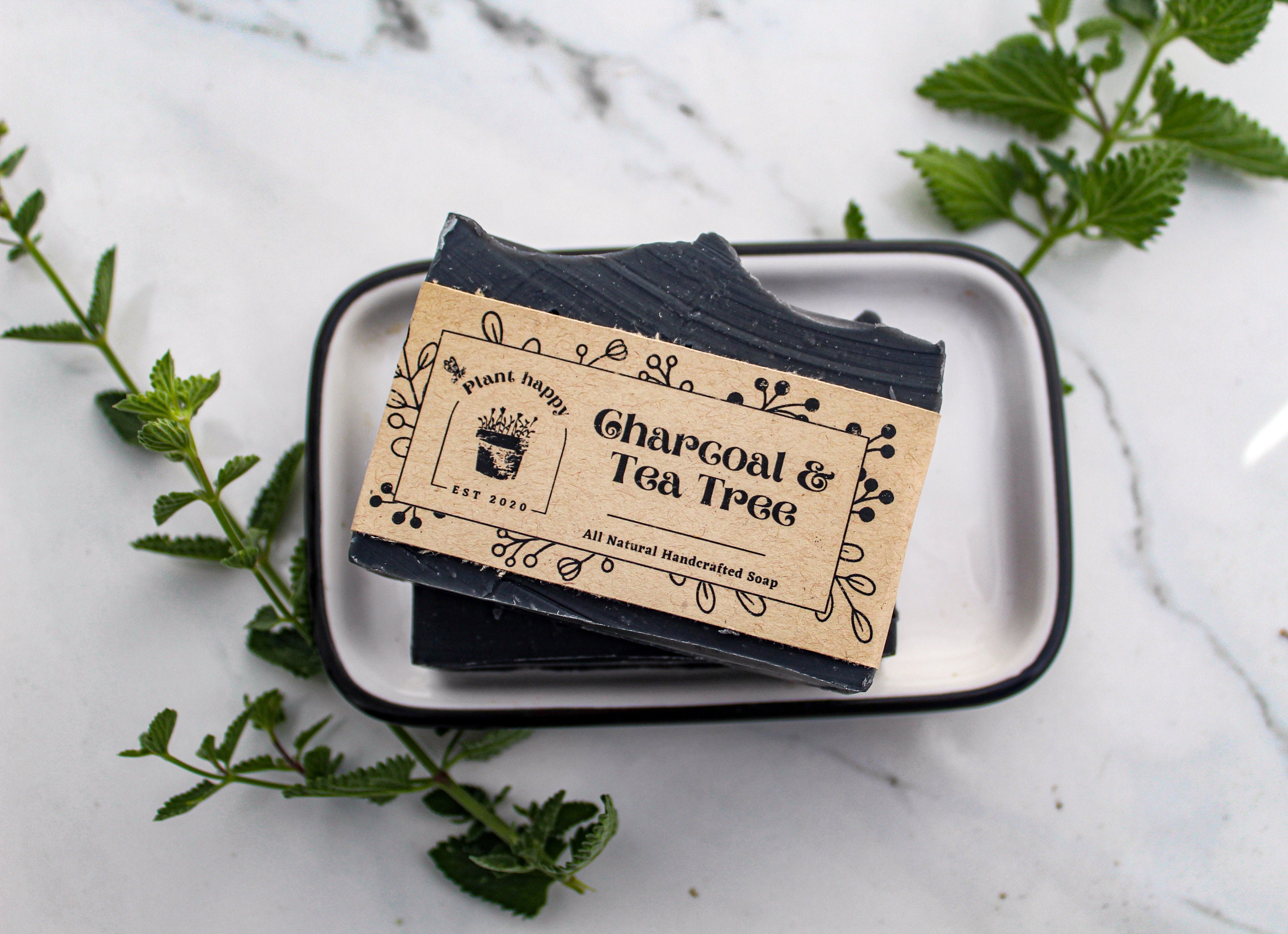 Charcoal & Tea Tree Activated Charcoal Tea Tree Cold Process Soap Shea ...