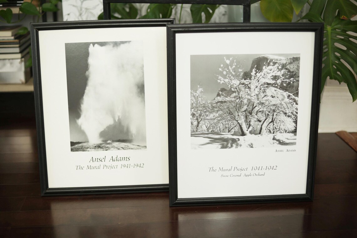 Pair of Framed Ansel Adams Prints | the Mural Project 1941–1942 ...