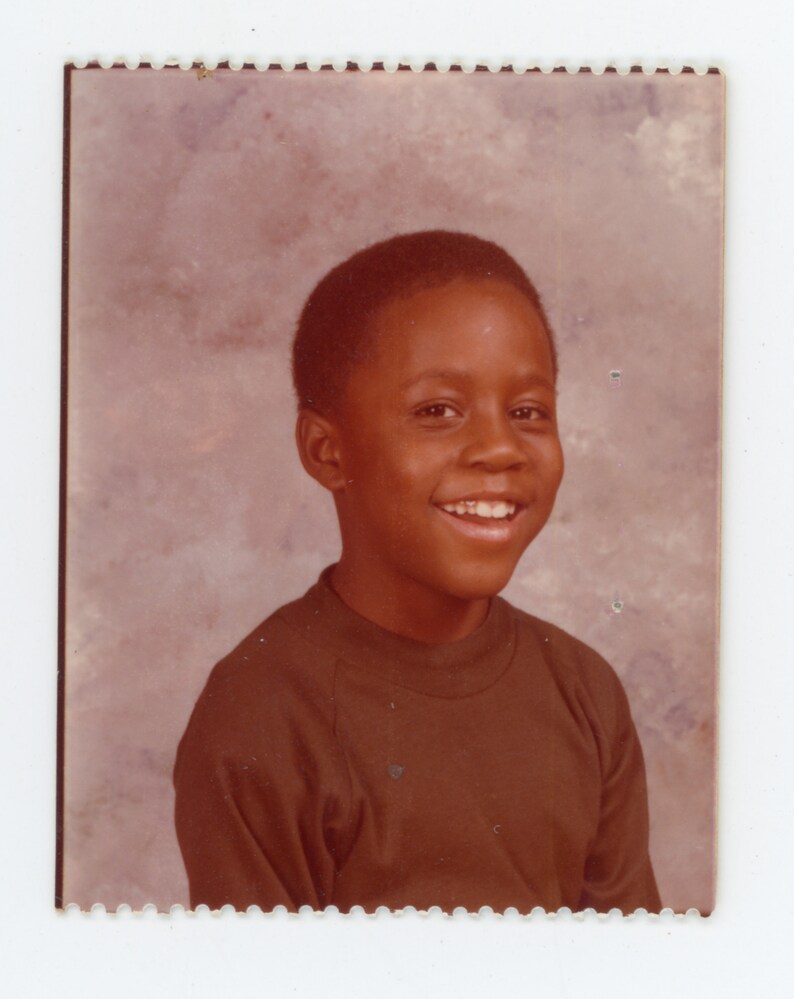Great Smile : 1970's School Photo, Vintage African American Snapshot ...