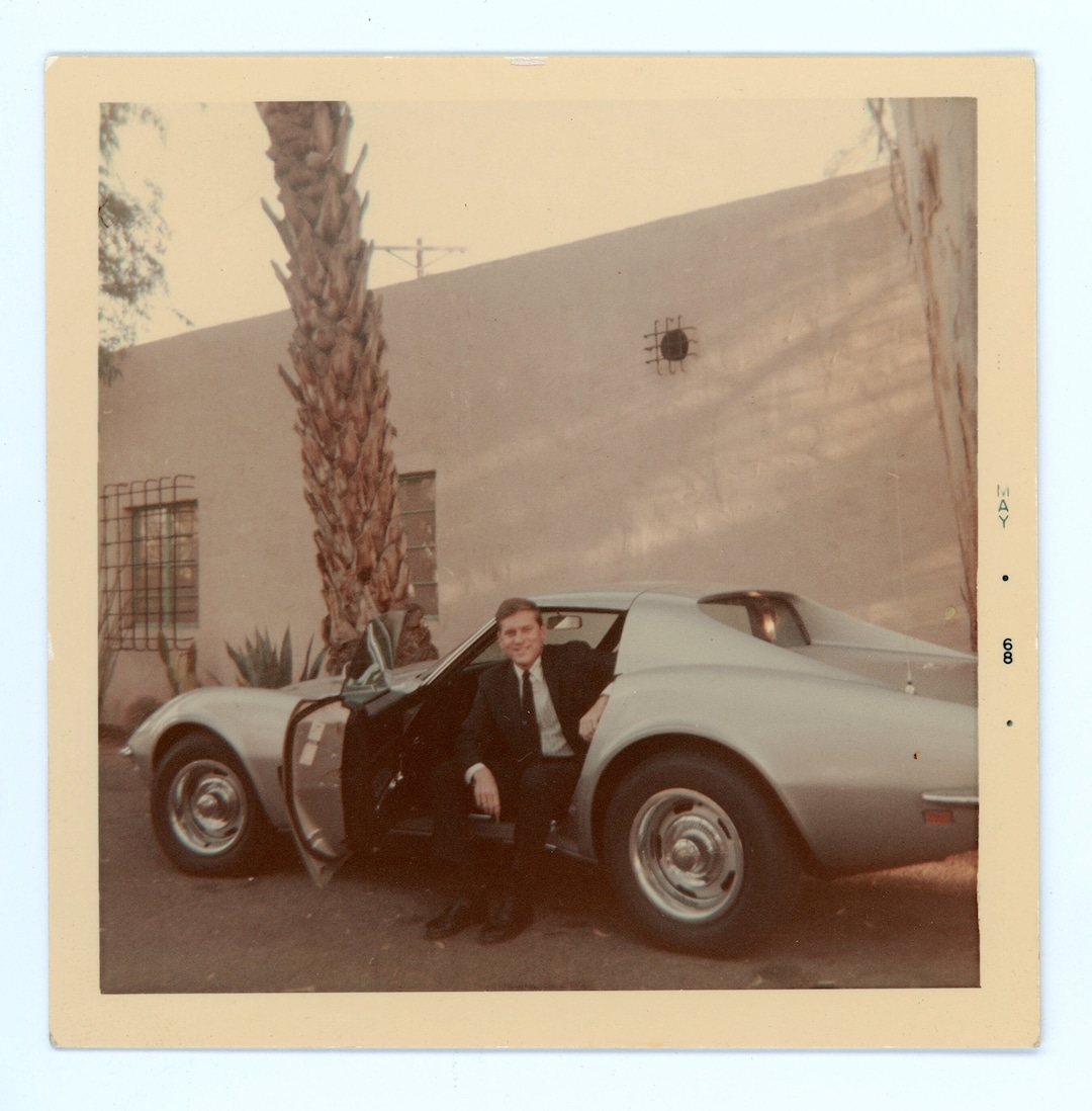 The COOLEST : Man Flexes With Blue Corvette Most Interesting Dude ...