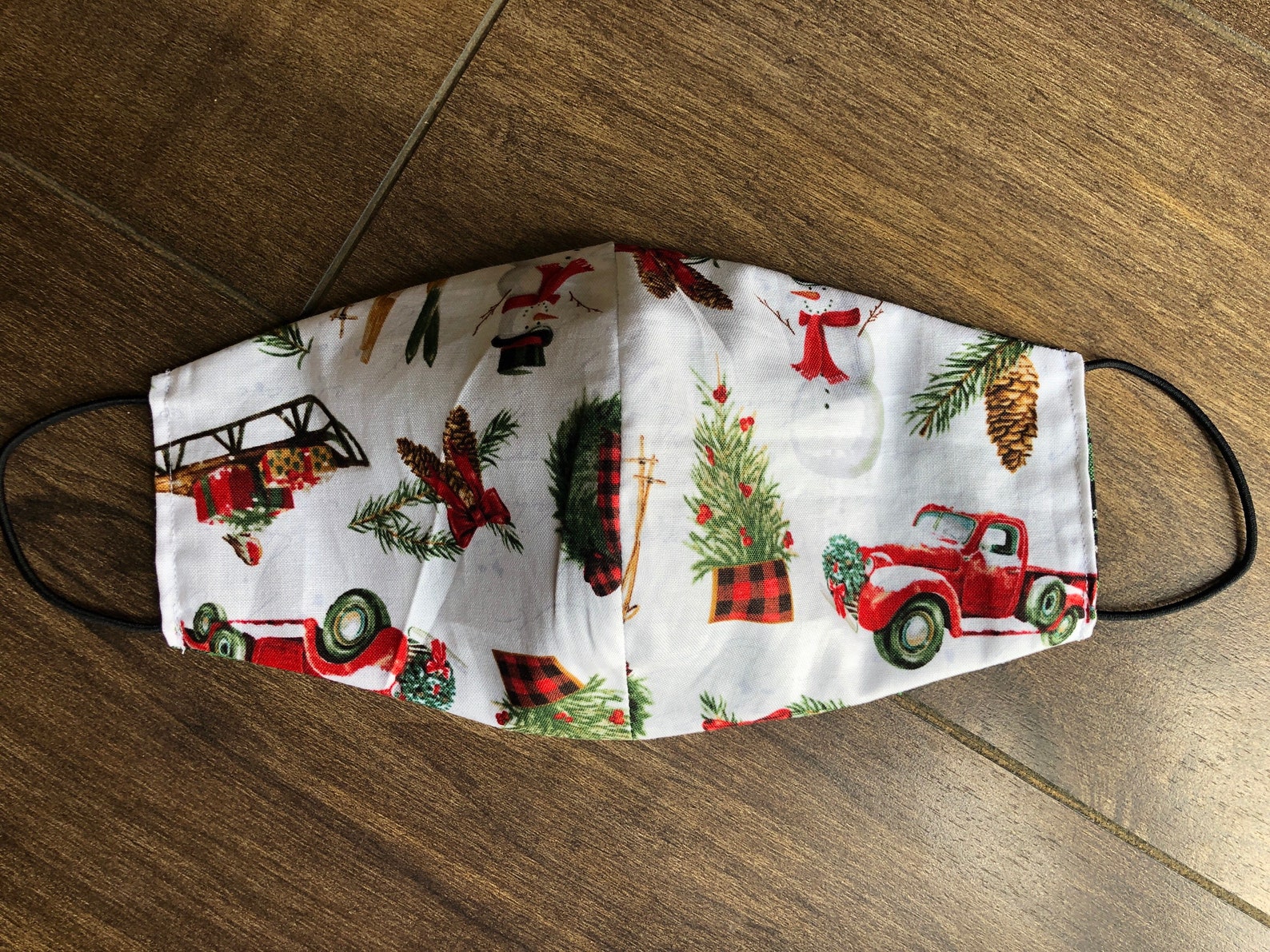 Reversible Christmas Face Mask Holiday Face Mask Reusable - Etsy