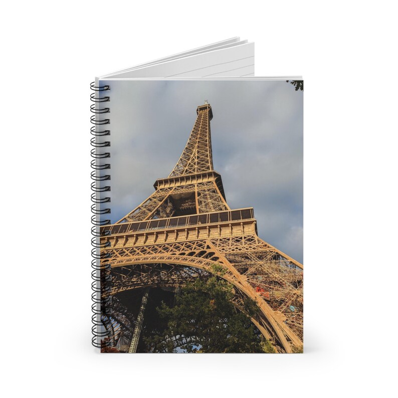 Spiral Notebook Ruled Line, Eiffel Tower, Photography - Etsy