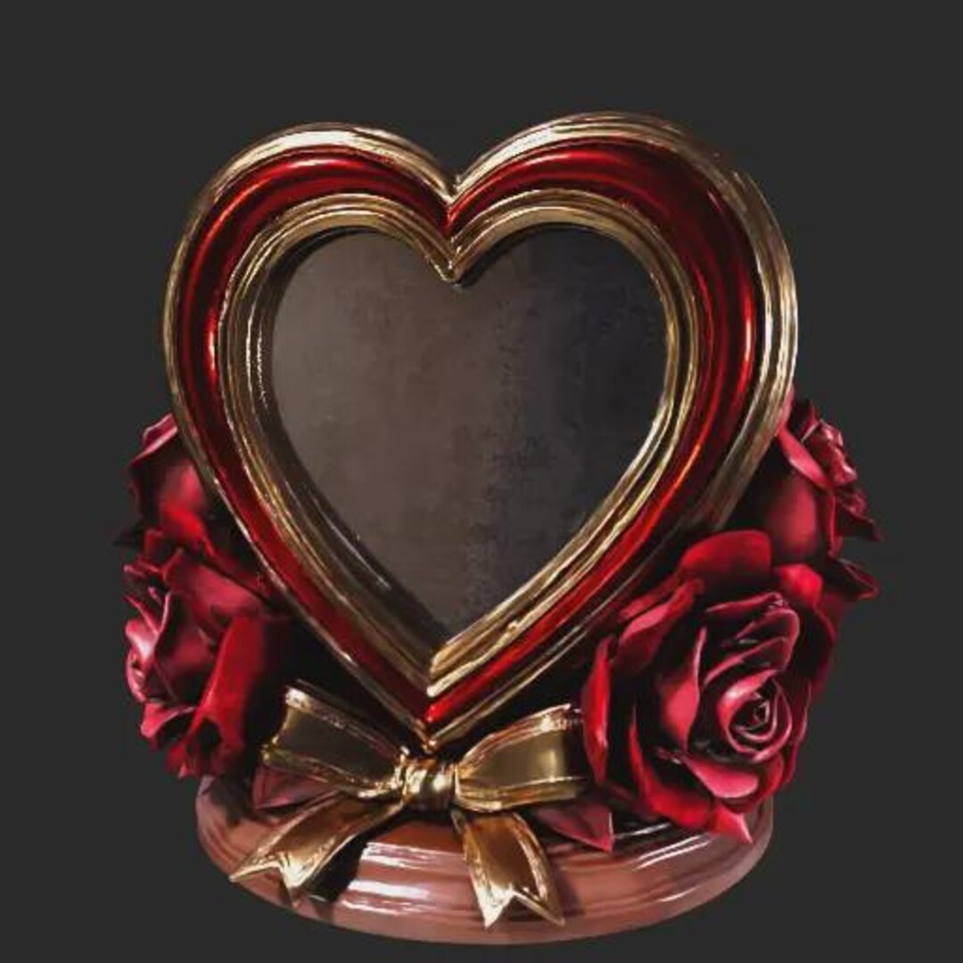 Heart Rose Frame - Etsy