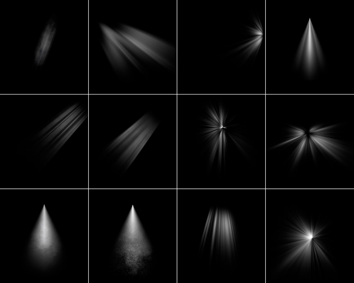 50 Light Ray Overlays Photoshop Bundle | Etsy