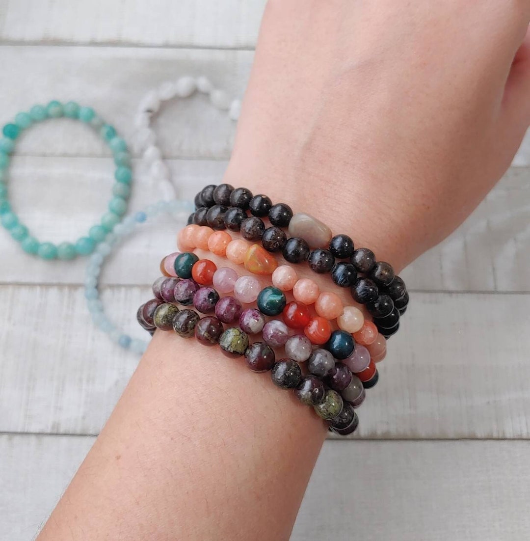 1 Personalized Intention Bracelet | Customized Crystal Healing Bracelet ...