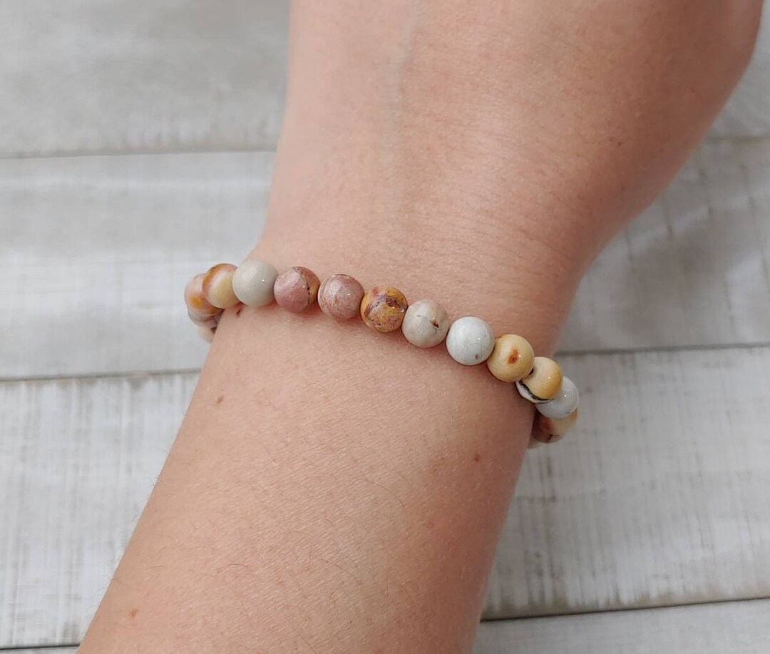 Rare Idaho Jasper Bracelet from Hidden Valley, 6mm | Grounding ...