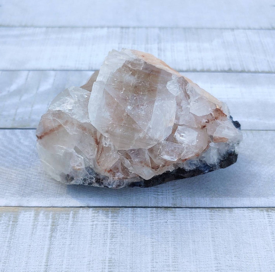Rare Red Apophyllite With Stilbite From India | High Vibrational ...