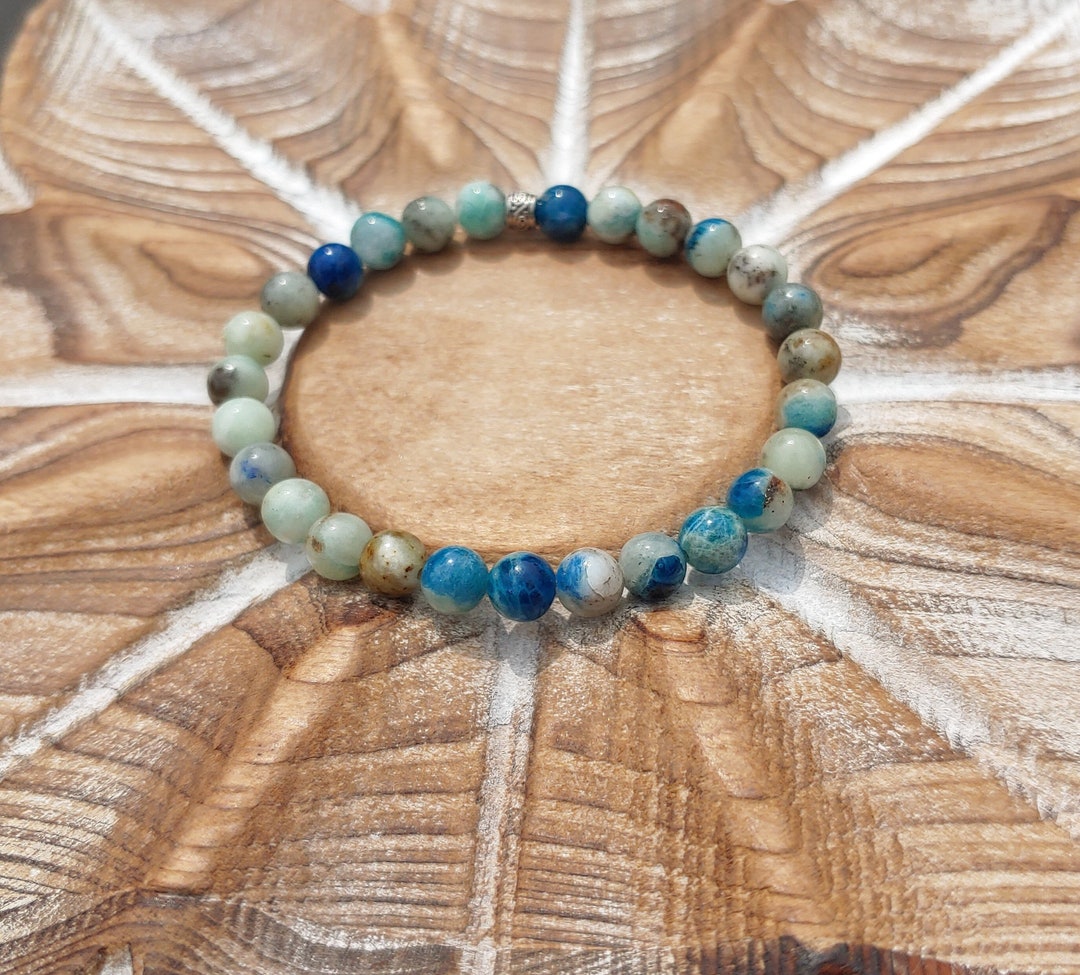 Rare UV Reactive Hackmanite Bracelet, 6mm | Intuition, Understanding ...