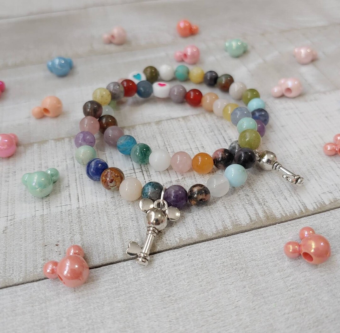 Disney Mickey Mouse Skeleton Key Bracelet | Genuine Crystal Bracelet ...