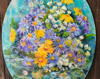 Acrylic Farm Painting - Etsy