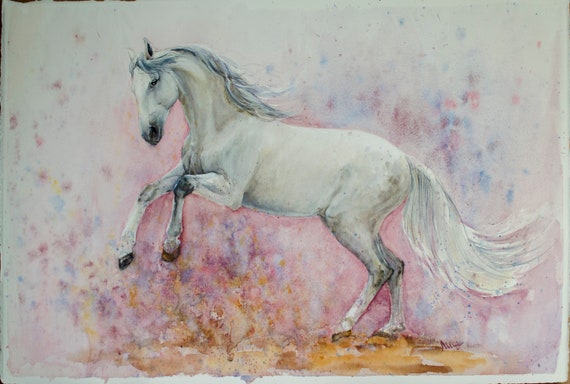 Horse Rearing Painting