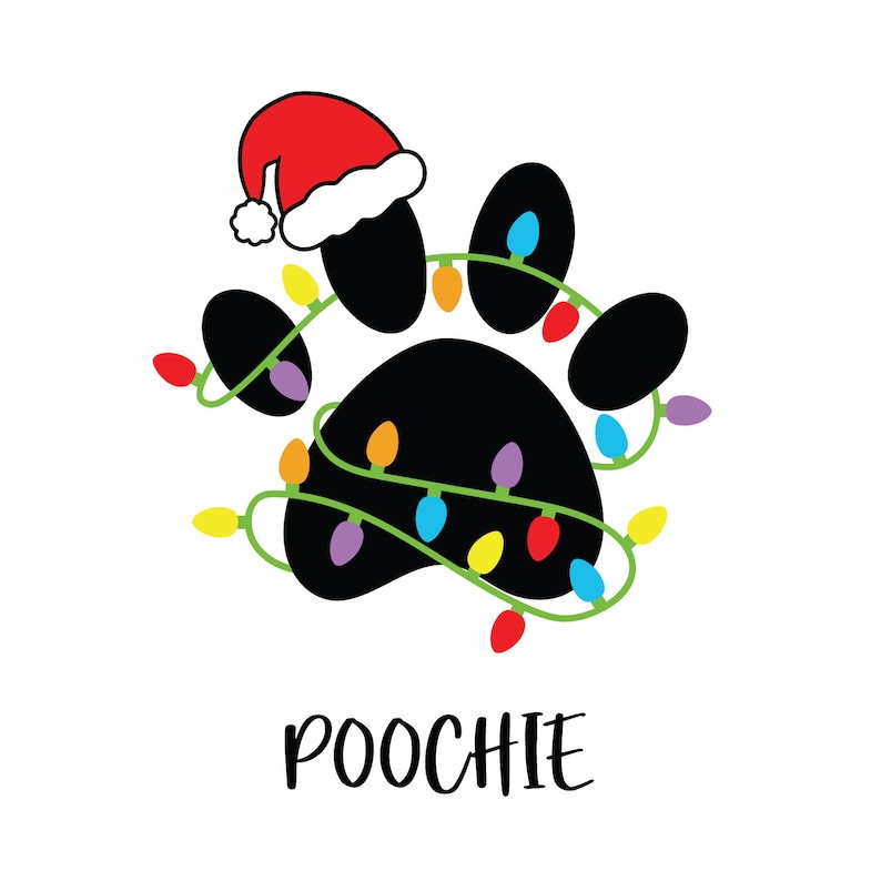 Paw Print Christmas Layered Vector SVG Holiday Téléchargement - Etsy France
