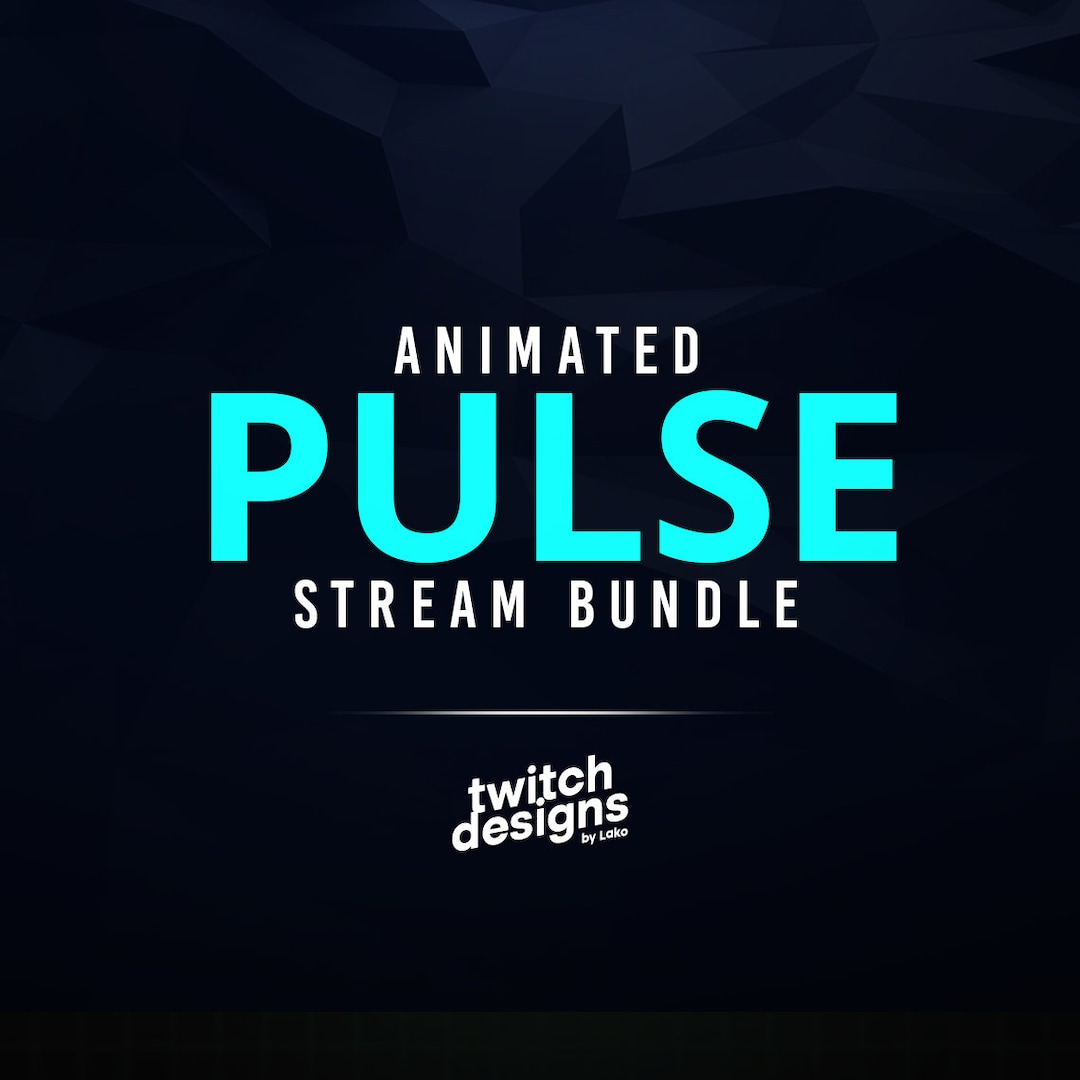 ANIMATED PULSE Twitch-overlay - Etsy