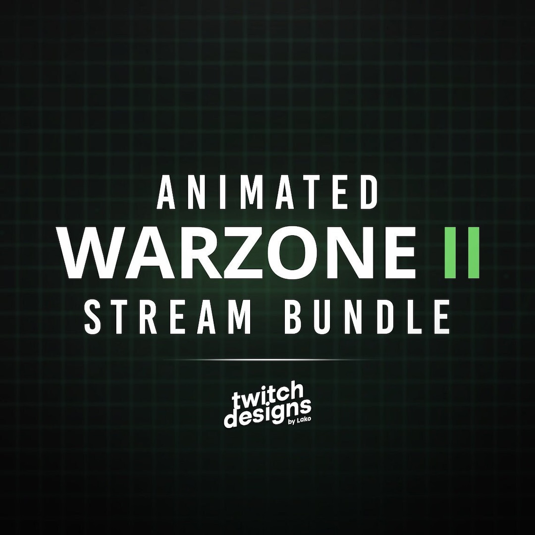 Animated WARZONE 2 Twitch Overlay | Webcam, Screens, Alerts, Panels, Stinger Transition and ...