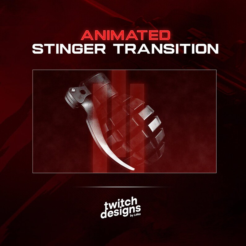 Animated WARZONE 3 Twitch Overlay for Streamer Dark Red and Black ...