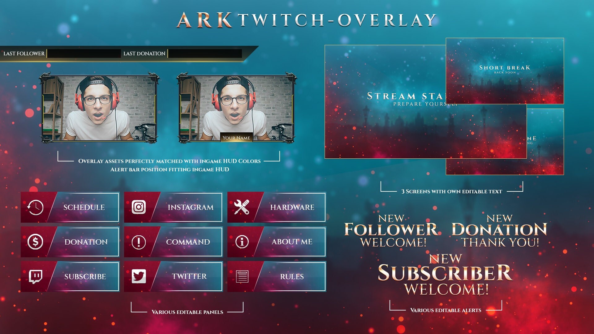 ARK Twitch-overlay - Etsy