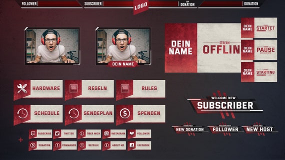 LEGENDS Twitch-overlay | Etsy