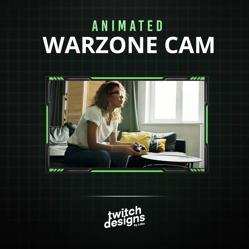 Animated WARZONE 2 Twitch Overlay | Webcam, Screens, Alerts, Panels ...