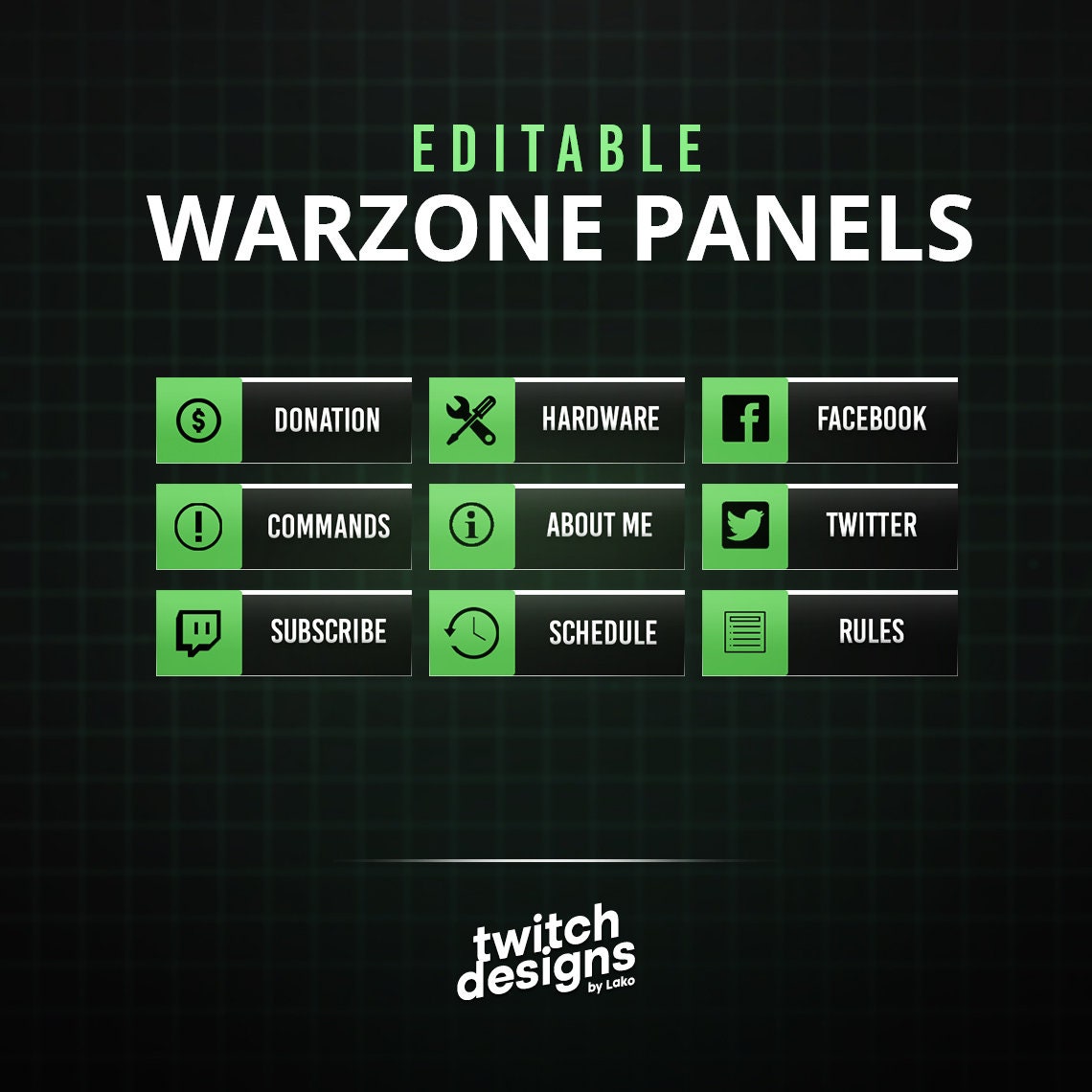 Animated WARZONE 2 Twitch Overlay Webcam, Screens, Alerts, Panels ...