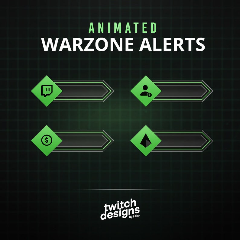Animated WARZONE 2 Twitch Overlay | Webcam, Screens, Alerts, Panels ...