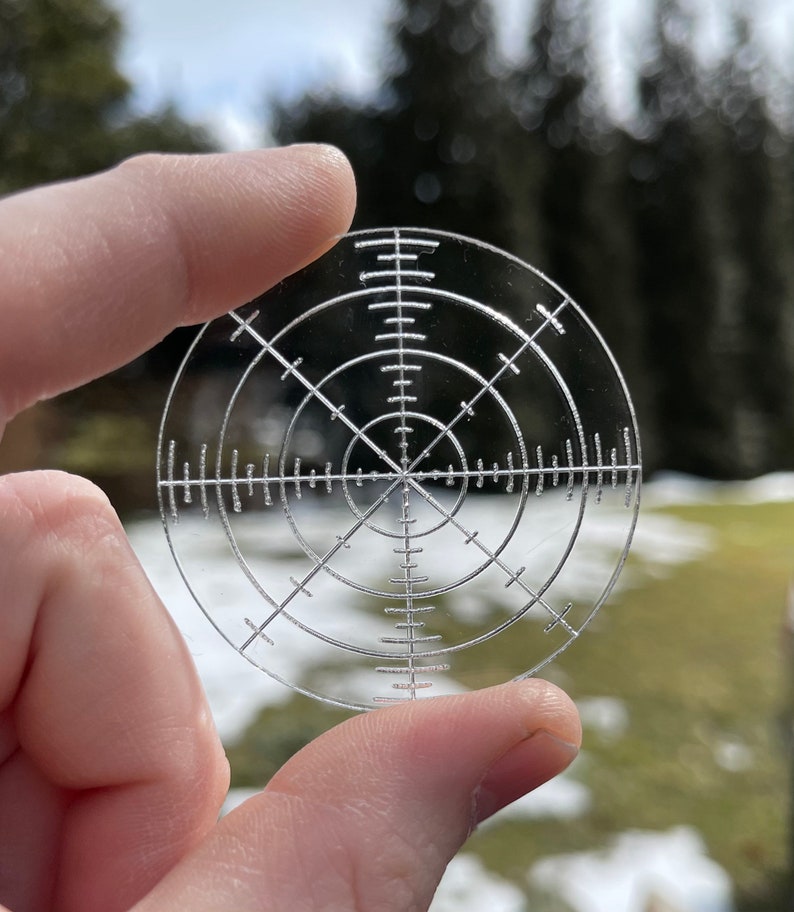 Sci-fi Crosshair/reticle Dia 2-1/8 2-pack | Etsy