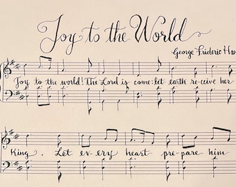 INSTANT DIGITAL DOWNLOAD Joy to the World Printable Vintage Christmas ...