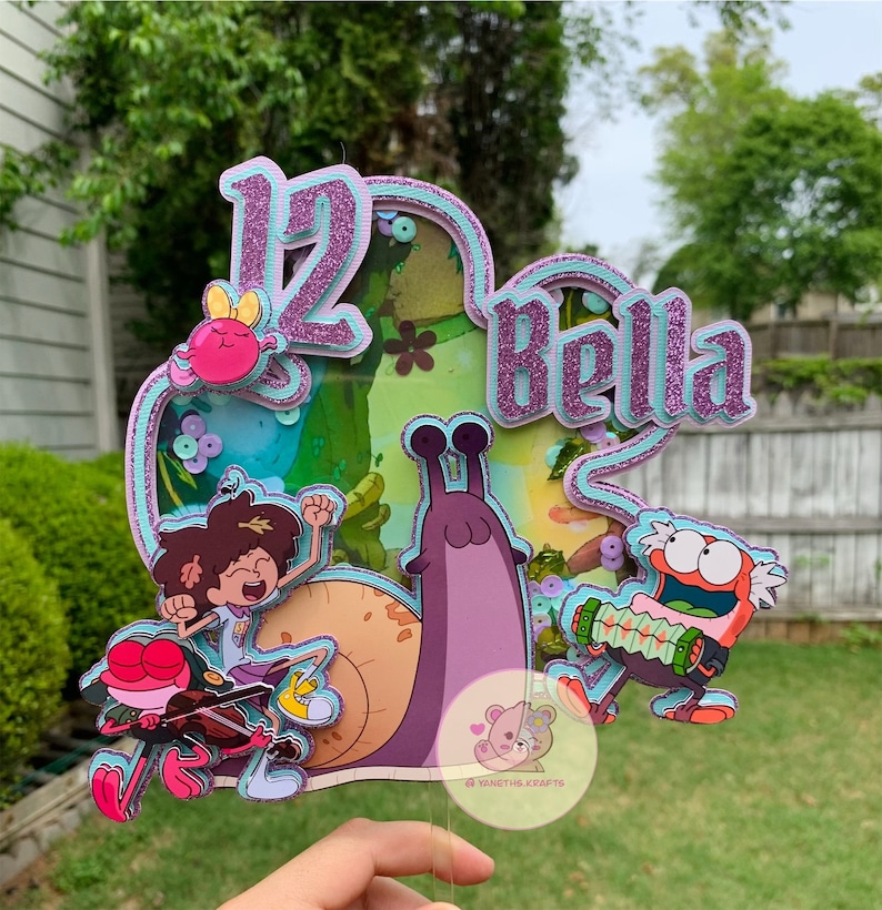 Amphibia Cake Topper: Shaker Style, Woodland Theme - Etsy