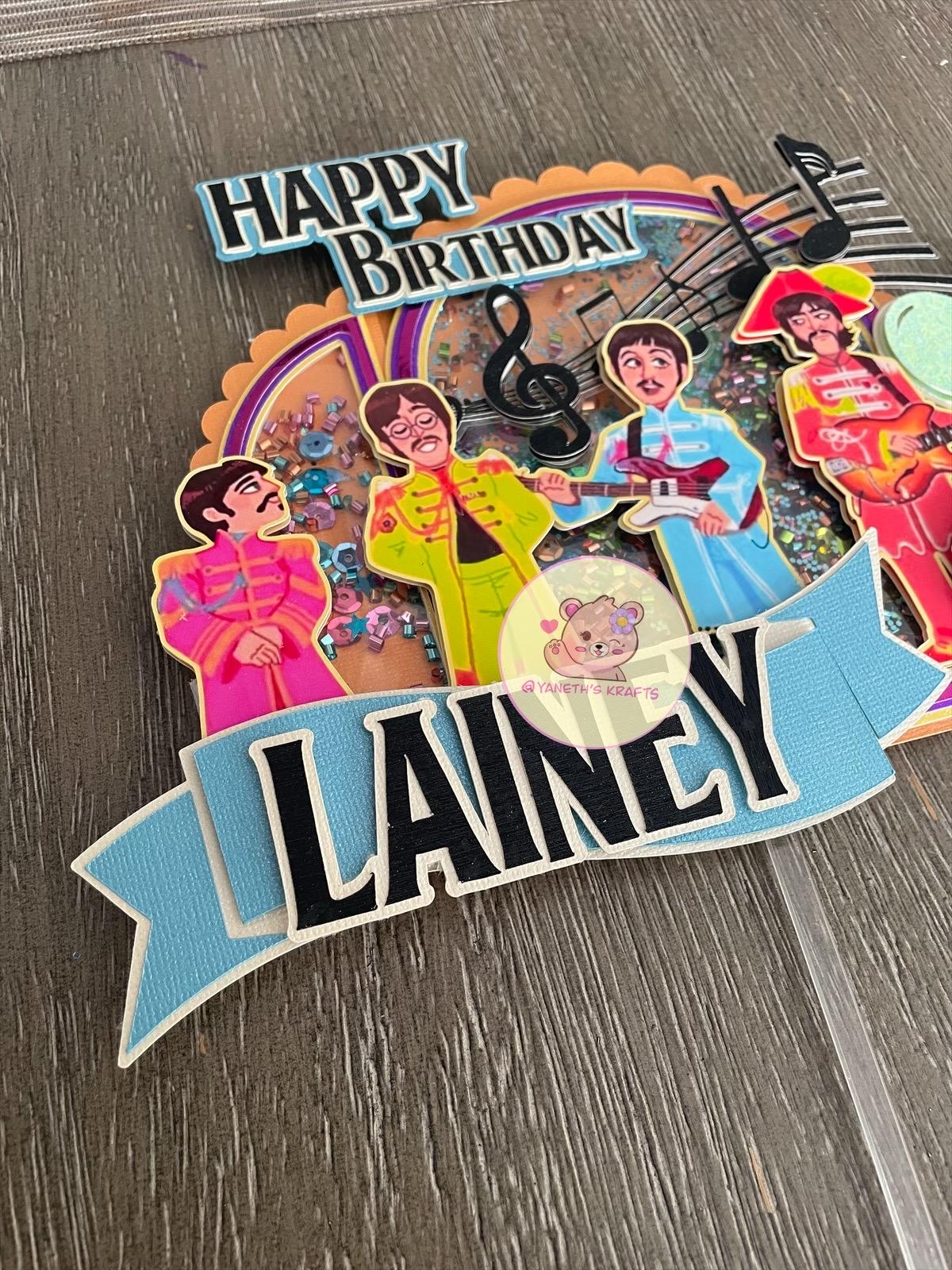 Beatles Cake Topper: 3D Band Cake Decor, Reusable Keepsake - Etsy