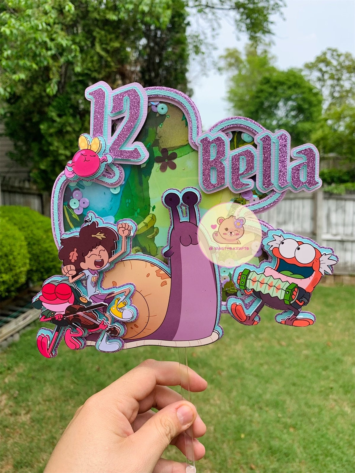 Amphibia Cake Topper: Shaker Style, Woodland Theme - Etsy